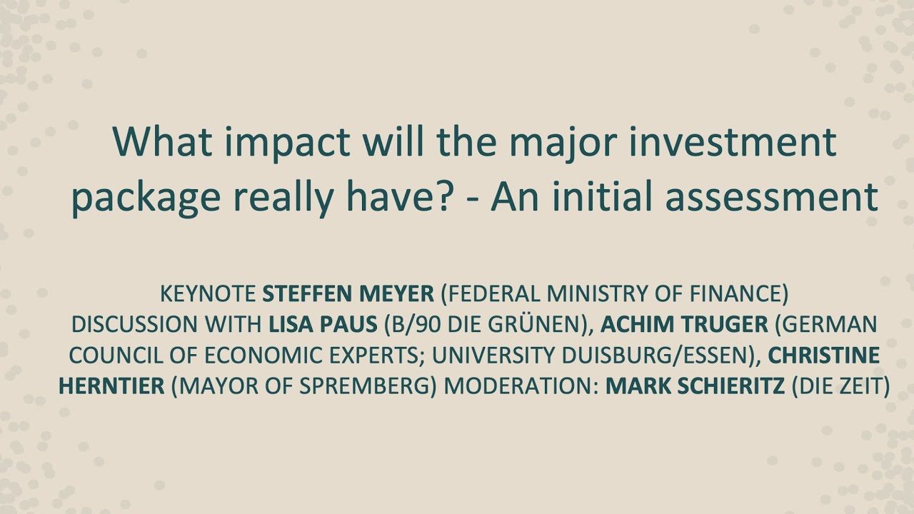 Recap: What impact will the major investment package really have ...